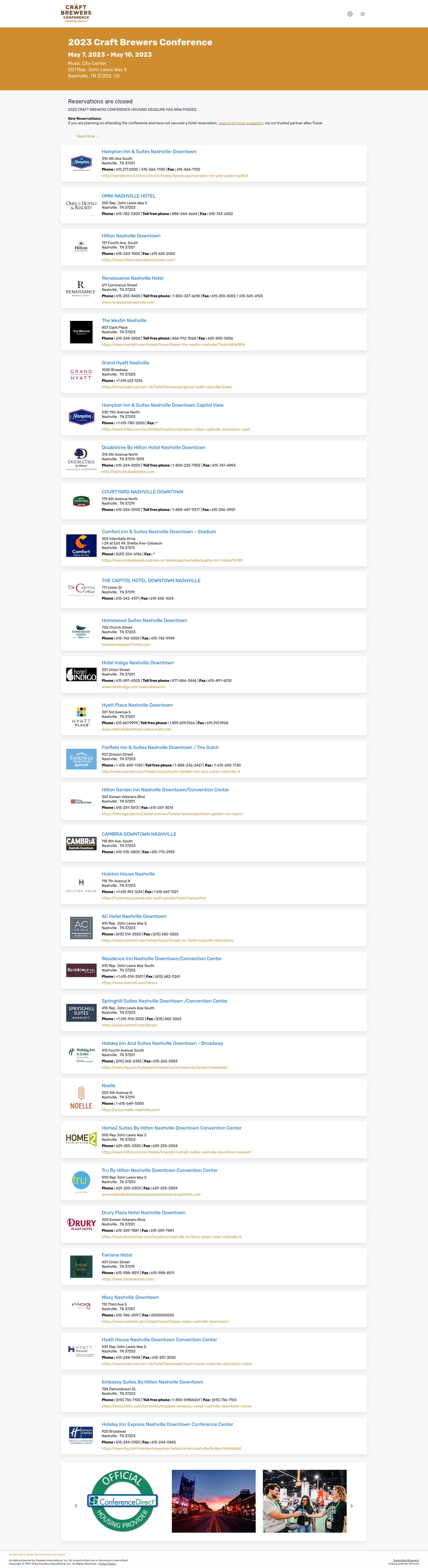 2023 Craft Brewers Conference - Learn about the event and search for hotels