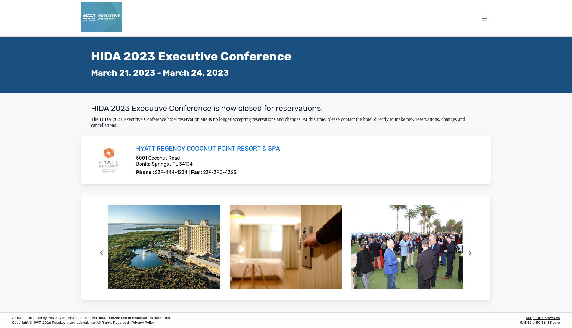 HIDA 2023 Executive Conference - Learn about the event and search for hotels