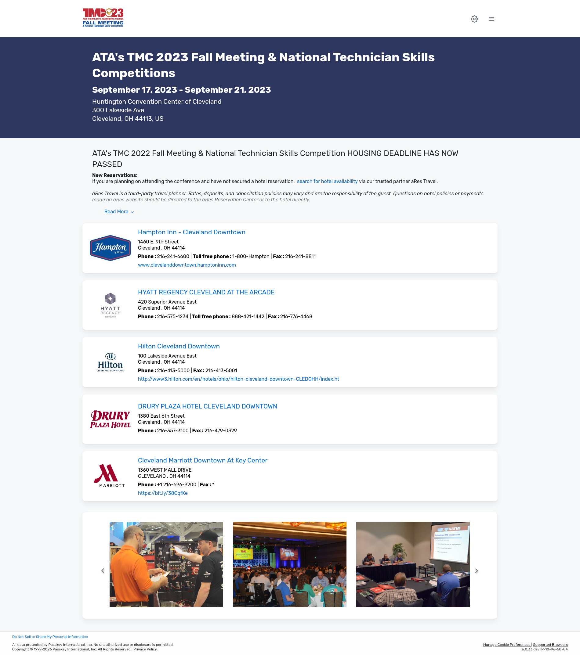 ATA's TMC 2023 Fall Meeting & National Technician Skills Competitions ...