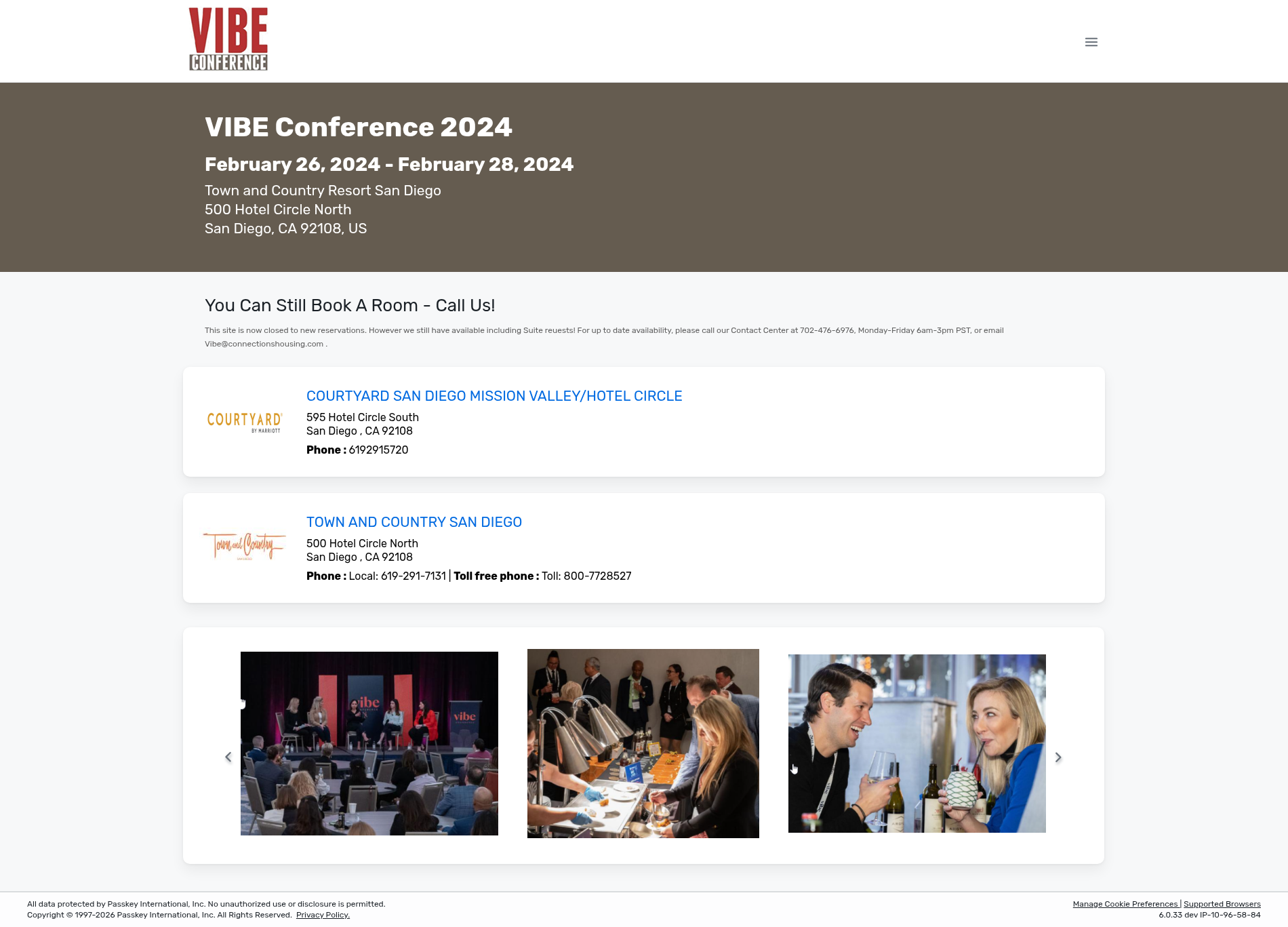 VIBE Conference 2024 - Learn about the event and search for hotels