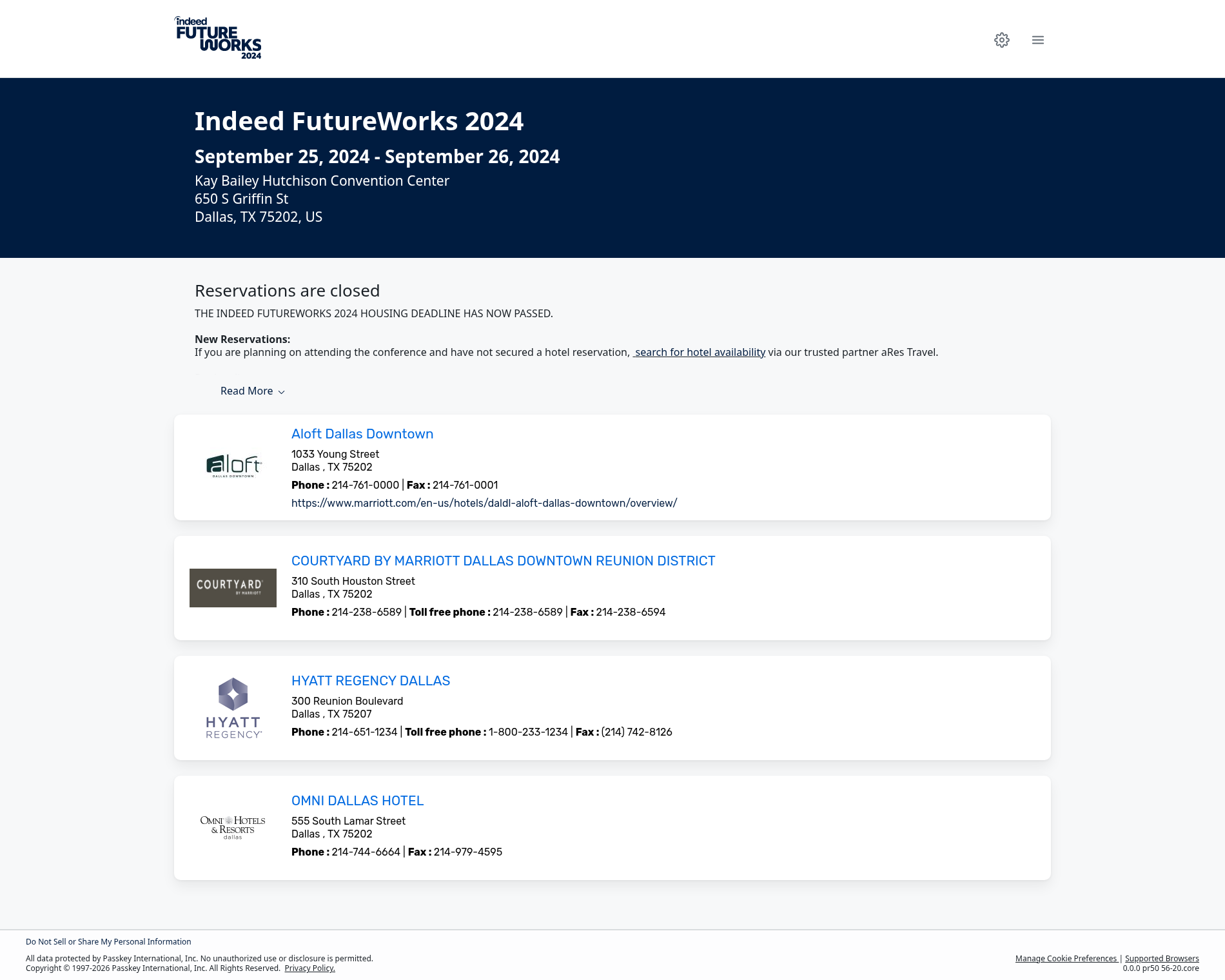 Indeed FutureWorks 2024 - Learn about the event and search for hotels