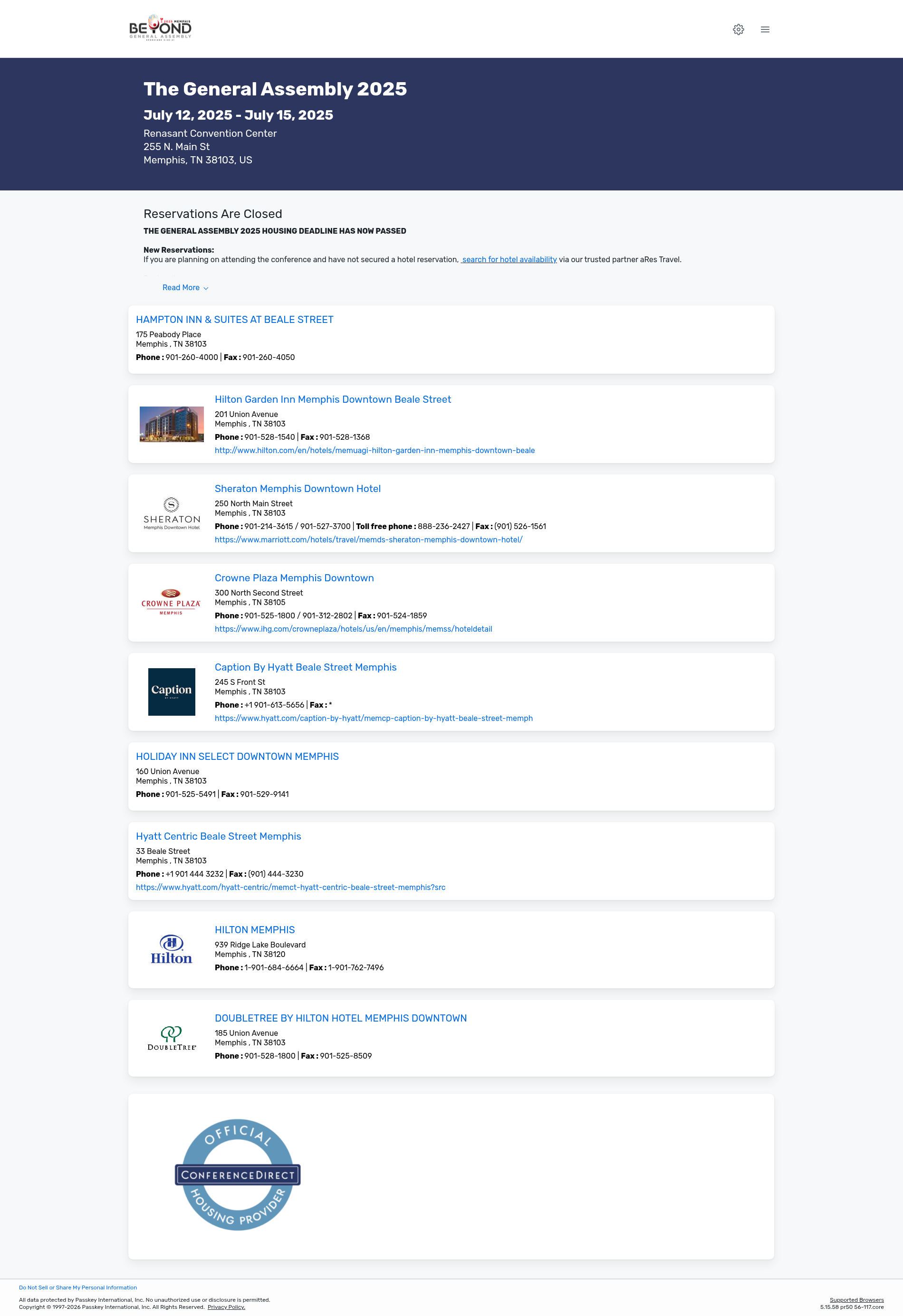 The General Assembly 2025 - Learn about the event and search for hotels