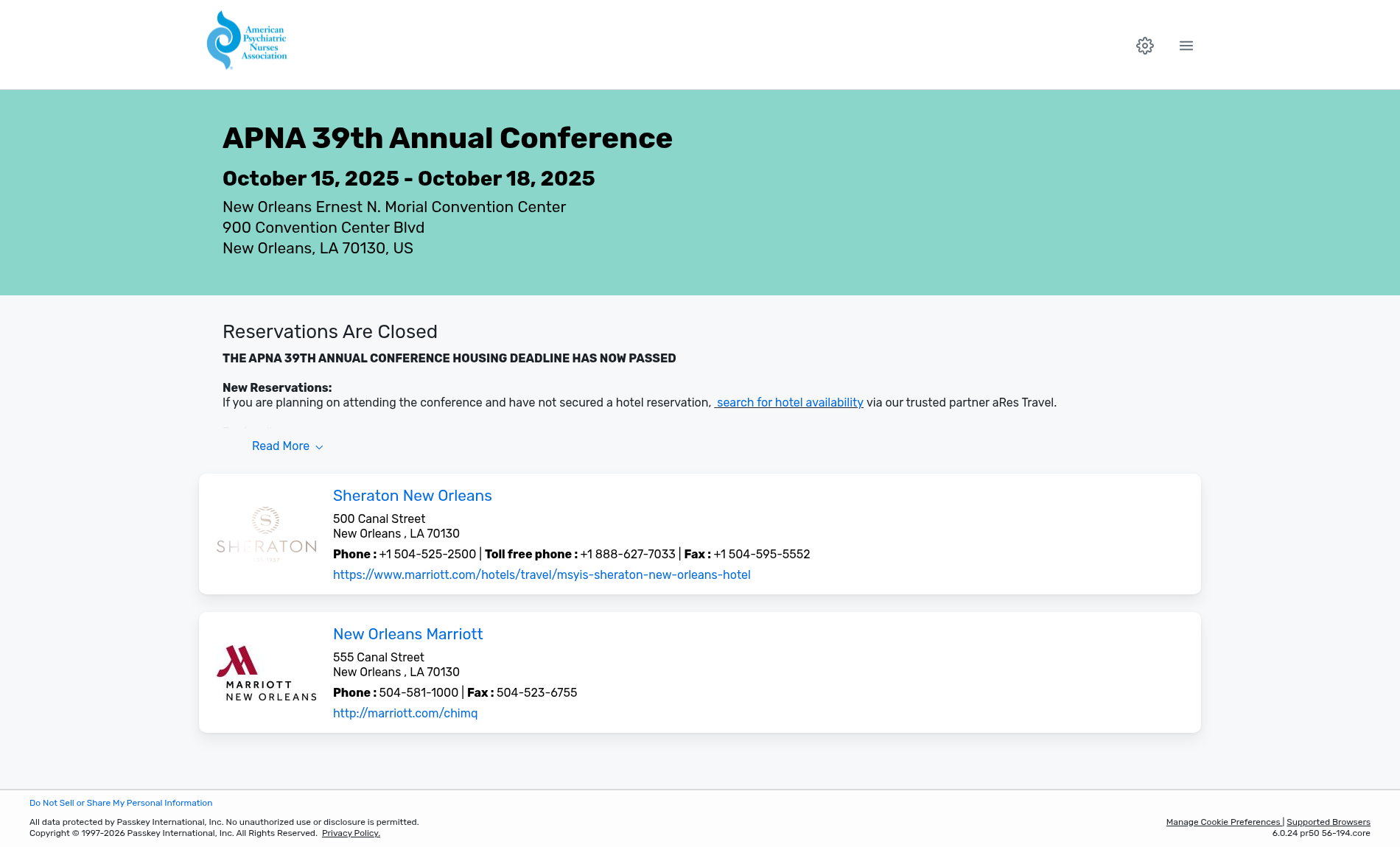 APNA 39th Annual Conference - Learn about the event and search for hotels