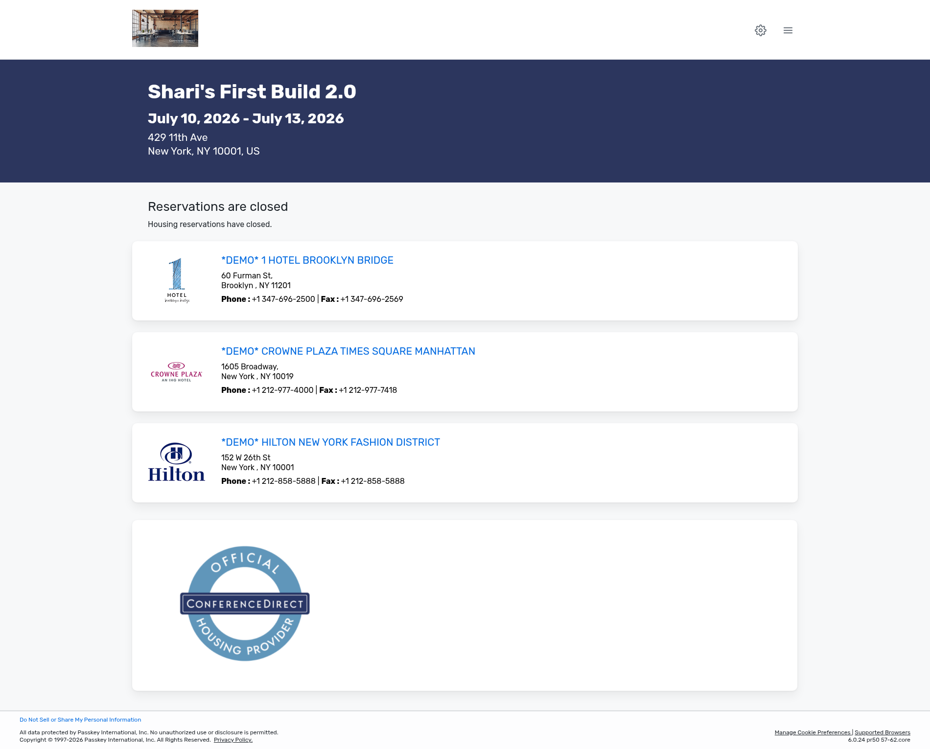 Shari's First Build 2.0 - Start your reservation
