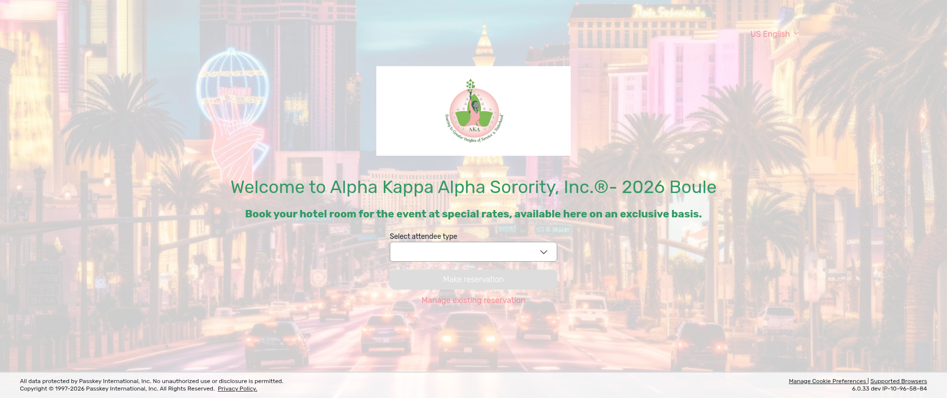 Alpha Kappa Alpha Sorority, Inc.®- 2026 Boule - Start your reservation